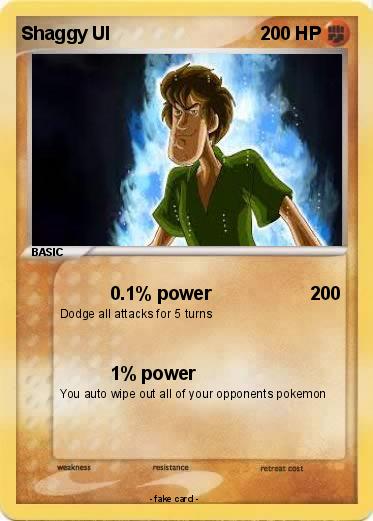Pokémon Shaggy UI 6 6 - 0.1% power - My Pokemon Card