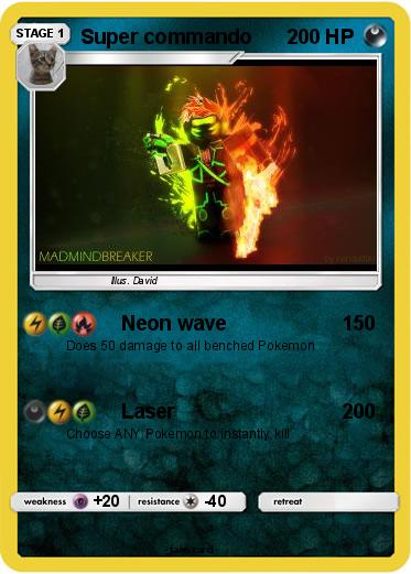 Pokémon Super commando 1 1 - Neon wave - My Pokemon Card