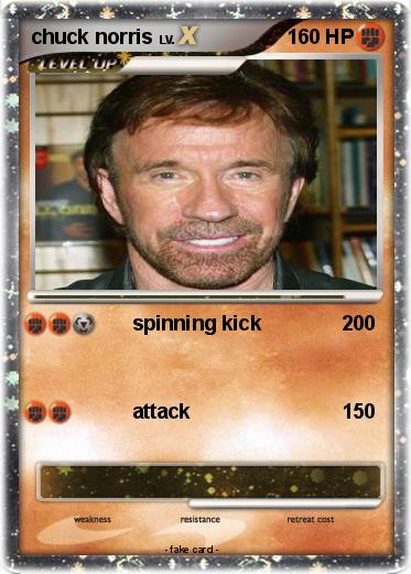 Pokémon chuck norris 3458 3458 - spinning kick - My Pokemon Card