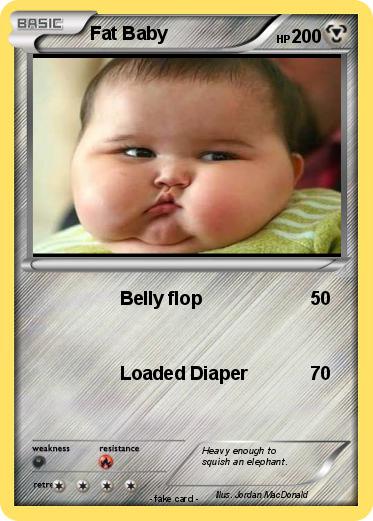 Pokémon Fat Baby 42 42 - Belly flop - My Pokemon Card