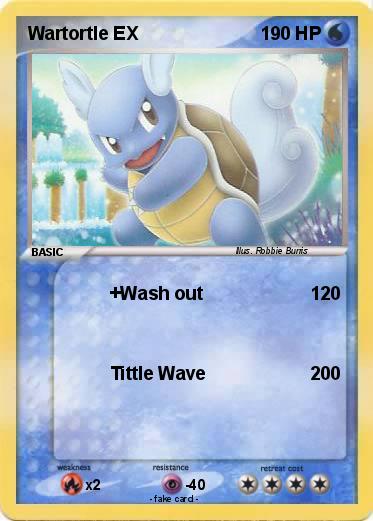 Pokémon Wartortle EX - +Wash out - My Pokemon Card