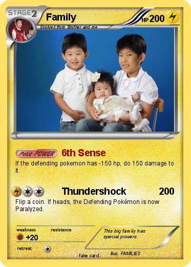 Pokémon Family 395 395 - 6th Sense - My Pokemon Card