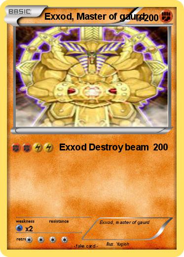 Pokémon Exxod Master of gaurd - Exxod Destroy beam - My Pokemon Card