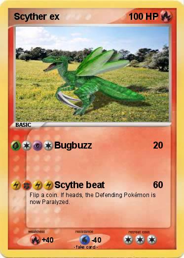 Pokémon Scyther ex 15 15 - Bugbuzz - My Pokemon Card