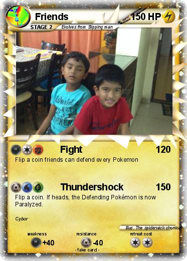 Pokémon Friends 153 153 - Fight - My Pokemon Card