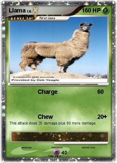 Pokémon Llama 30 30 - Charge - My Pokemon Card