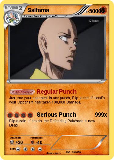Pokémon Saitama 74 74 - Regular Punch - My Pokemon Card