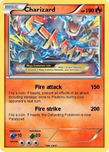 Pokémon Charizard 11064 11064 - Fire attack - My Pokemon Card
