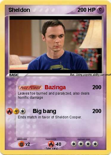 Pokémon Sheldon 172 172 - Bazinga - My Pokemon Card