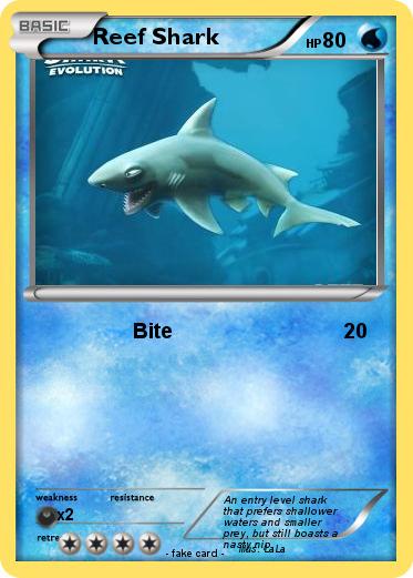 Pokémon Reef Shark 5 5 - Bite - My Pokemon Card
