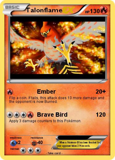 Pokémon Talonflame 155 155 - Ember - My Pokemon Card