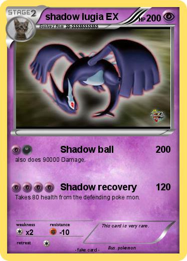 Pokémon shadow lugia EX 127 127 - Shadow ball - My Pokemon Card