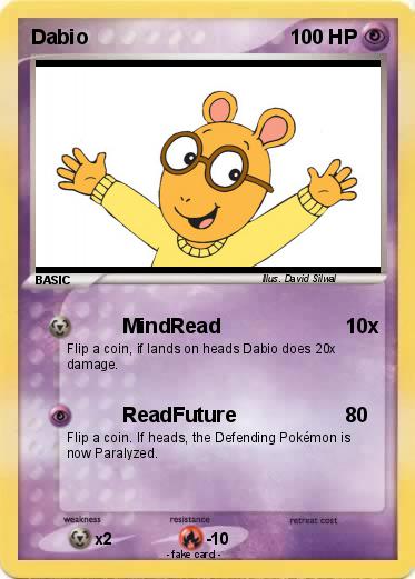 Pokémon Dabio - MindRead - My Pokemon Card