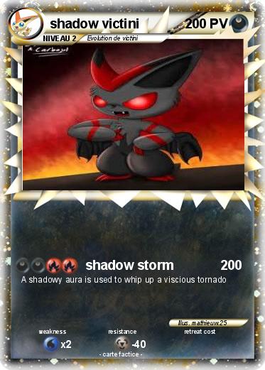 Pokémon shadow victini 7 7 - shadow storm - Ma carte Pokémon