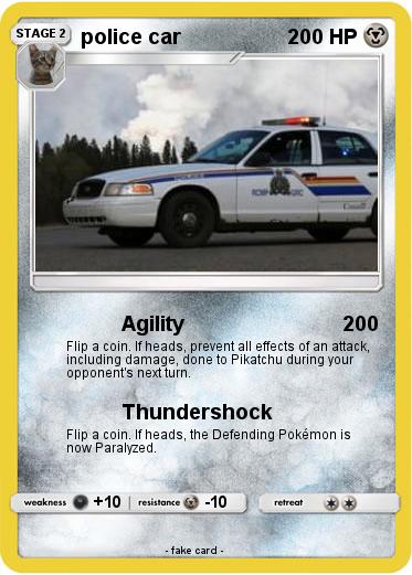 Pokémon police car 17 17 - Agility - My Pokemon Card