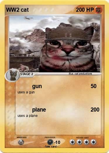 Pokémon WW2 cat - gun - My Pokemon Card