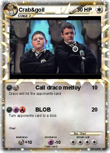 Pokémon Crab goil - Call draco melfoy - My Pokemon Card