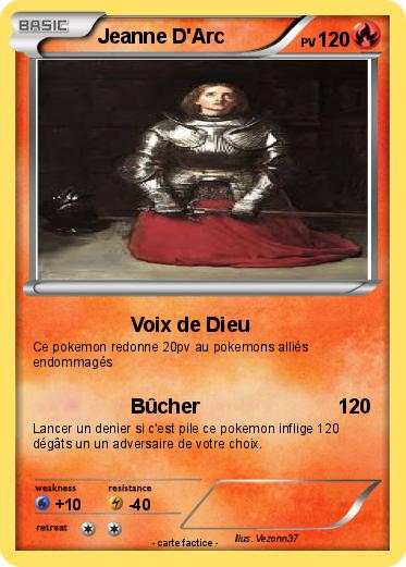 Pokémon Jeanne D Arc 3 3 - Voix de Dieu - Ma carte Pokémon