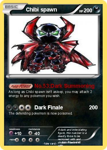 Pokémon Chibi spawn - No.53:Dark Summoning - My Pokemon Card