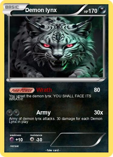 Pokémon Demon lynx - Wrath - My Pokemon Card