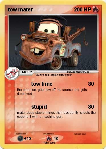 Pokémon tow mater 4 4 - tow time - My Pokemon Card