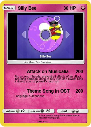 Pokémon Silly Bee - Attack on Musicalia - My Pokemon Card