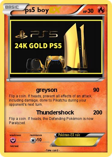 Pokémon ps5 boy - greyson - My Pokemon Card