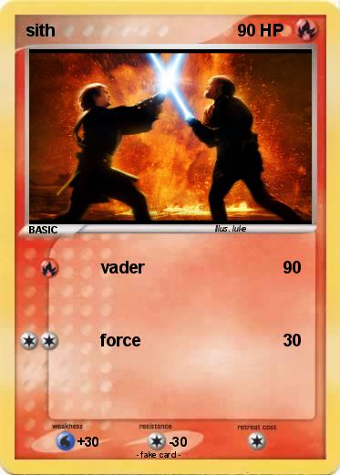 Pokémon sith 110 110 - vader - My Pokemon Card