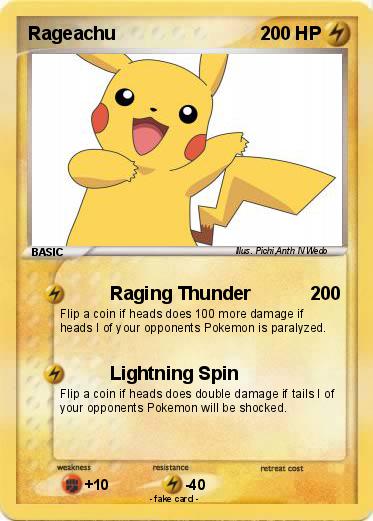 Pokémon Rageachu - Raging Thunder - My Pokemon Card