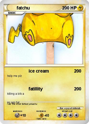 Pokémon fatchu 6 6 - ice cream - My Pokemon Card