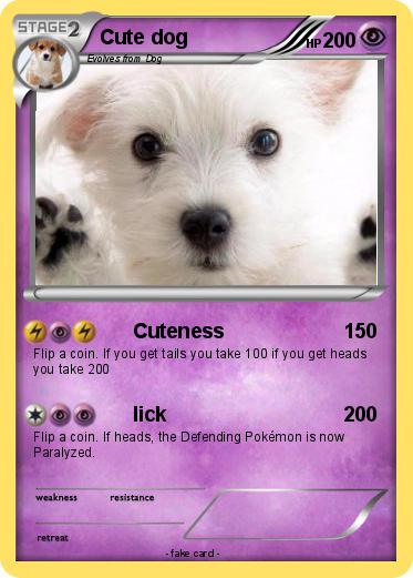 Pokémon Cute dog 84 84 - Cuteness - My Pokemon Card