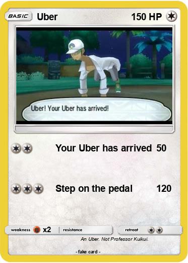Pokémon Uber 111 111 - Your Uber has arrived - My Pokemon Card