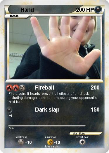 Pokémon Hand 74 74 - Fireball - My Pokemon Card