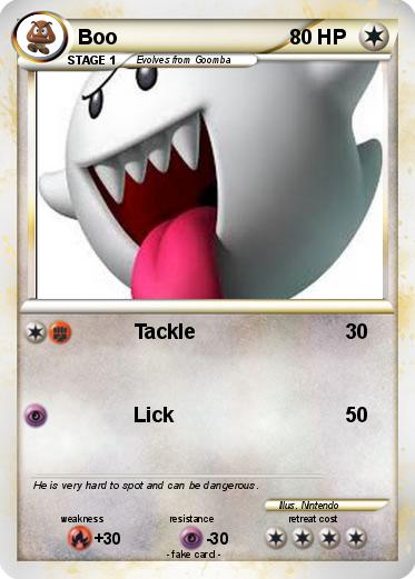 Pokémon Boo 1107 1107 - Tackle - My Pokemon Card