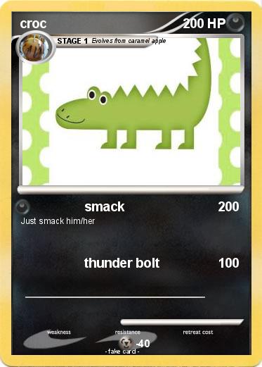 Pokémon croc 122 122 - smack - My Pokemon Card