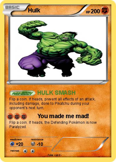 Pokémon Hulk 1577 1577 - HULK SMASH - My Pokemon Card