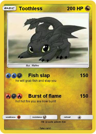 Pokémon Toothless 724 724 - Fish slap - My Pokemon Card
