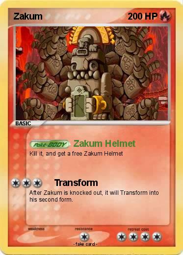 Pokémon Zakum 10 10 - Zakum Helmet - My Pokemon Card