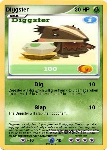 Pokémon Diggster 4 4 - Dig - My Pokemon Card