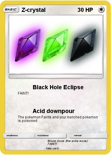 Pokémon Z crystal - Black Hole Eclipse - My Pokemon Card