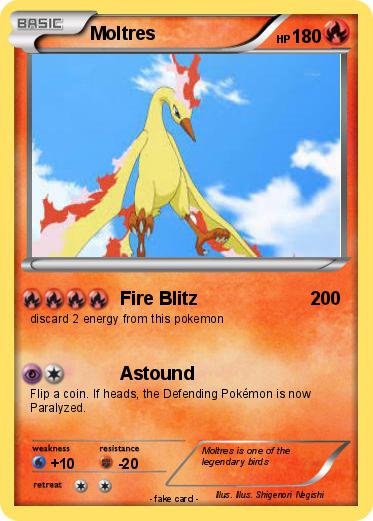 Pokémon Moltres 749 749 - Fire Blitz - My Pokemon Card