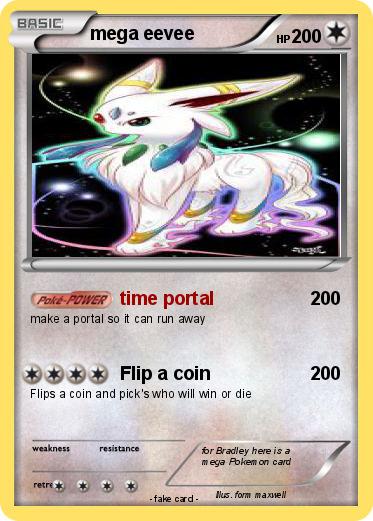 Pokémon mega eevee 17 17 - time portal - My Pokemon Card
