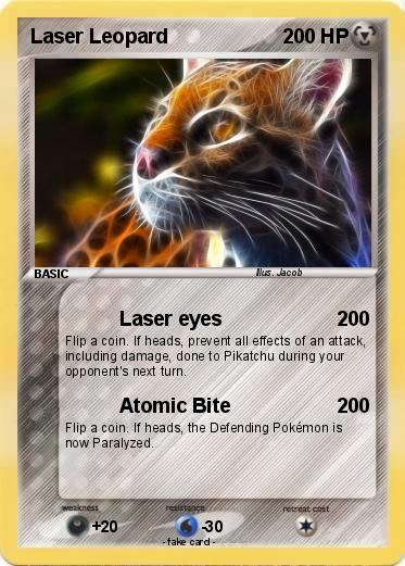 Pokémon Laser Leopard - Laser eyes - My Pokemon Card
