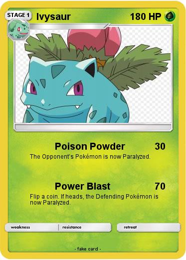 Pokémon Ivysaur 664 664 - Poison Powder - My Pokemon Card