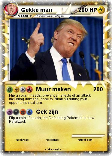 Pokémon Gekke man - Muur maken - My Pokemon Card