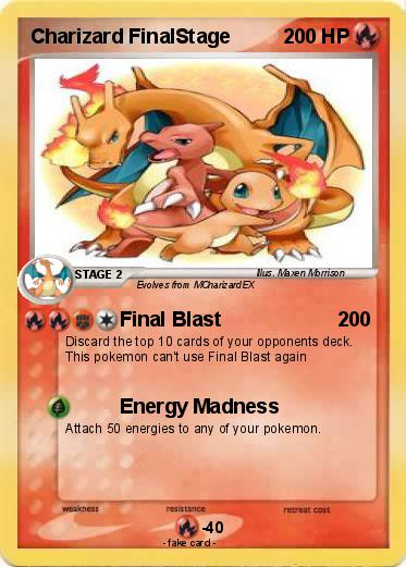 Pokémon Charizard FinalStage - Final Blast - My Pokemon Card