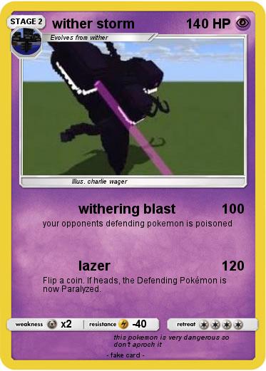 Pokémon wither storm 82 82 - withering blast - My Pokemon Card