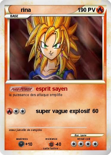 Pokémon rina 8 8 - esprit sayen - Ma carte Pokémon