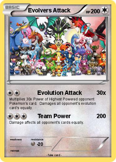 Pokémon Evolvers Attack - Evolution Attack - My Pokemon Card