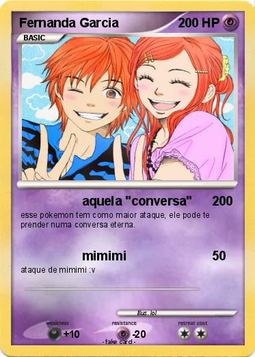 Pokémon Fernanda Garcia - aquela "conversa" - My Pokemon Card
